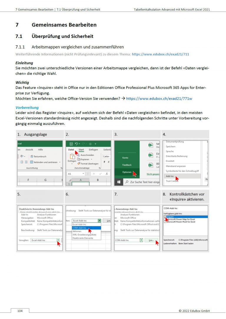 Lehrbuch: Tabellenkalkulation Advanced mit Microsoft Excel 2021/365 (AM4, ICDL/ECDL Advanced ...