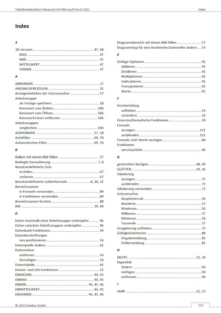 Lehrbuch: Tabellenkalkulation Advanced mit Microsoft Excel 2021/365 (AM4, ICDL/ECDL Advanced ...
